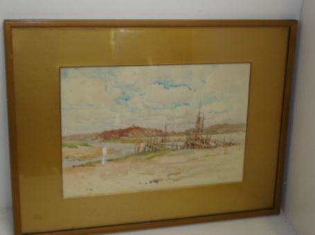 Bonhams : Agnes Rudd - A View Of Rye 24 x 34.5cm.