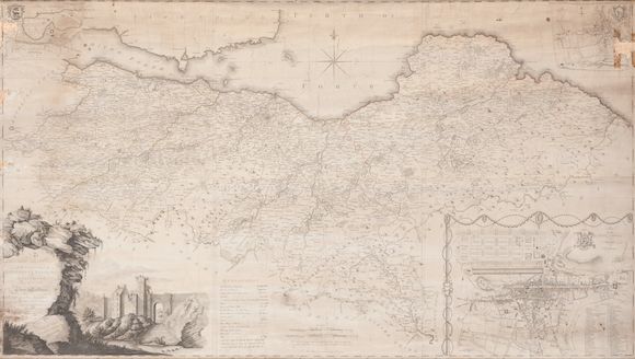 Bonhams : MAP - LOTHIAN KITCHIN (THOMAS) "To the Nobility, Gentry and ...