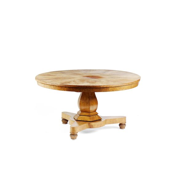 Bonhams : A Scottish William IV pollard elm centre table