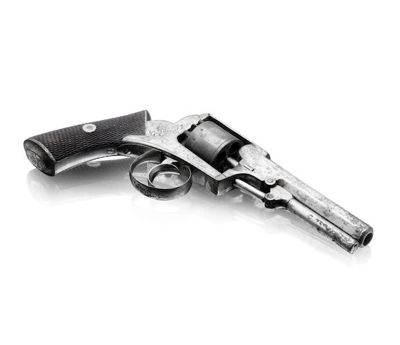 Bonhams : A percussion 100 bore five-shot tranter type revolver T ...