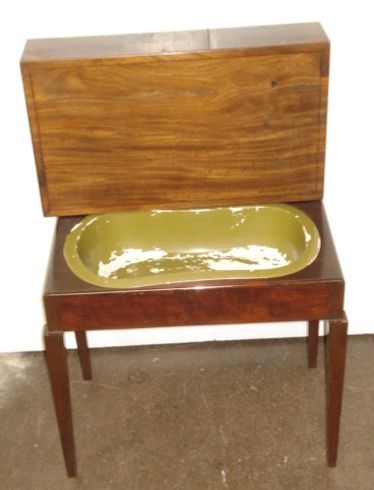 Bonhams : An early 19th Century mahogany bidet, the ebony strung pull ...