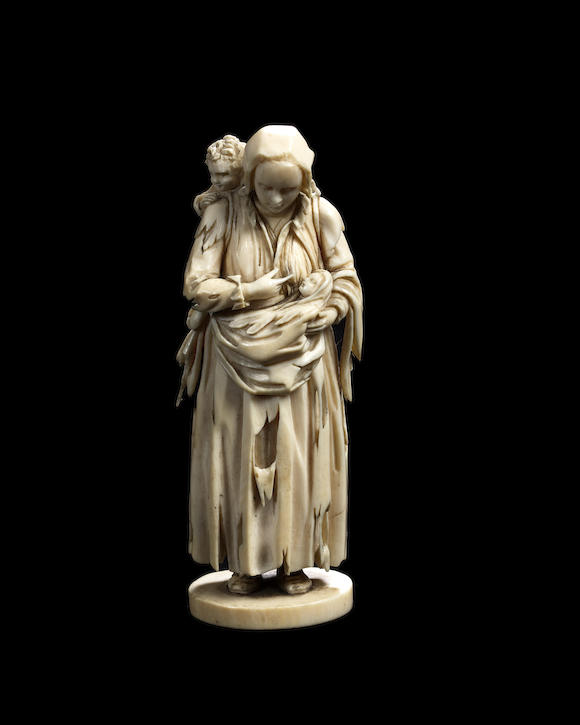 Bonhams A Late 18th Early 19th Century Carved Ivory Figure Of A