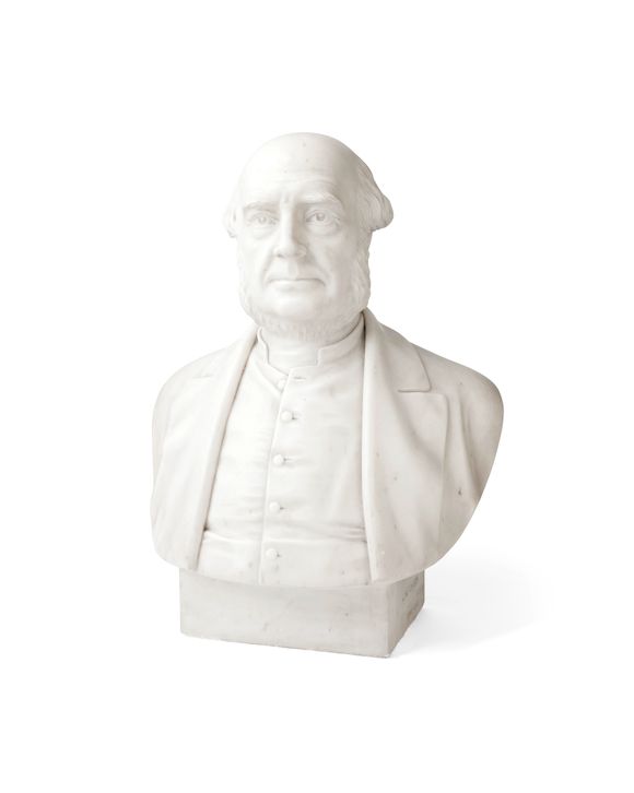 Bonhams : John Hutchison (1832 - 1910)Bust of a gentleman