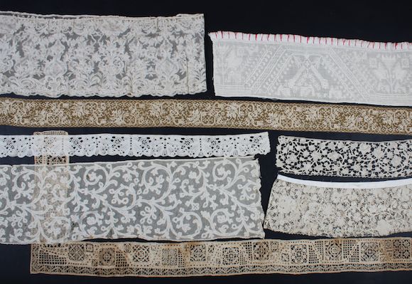 Bonhams : A group of Lacis and Buratto style deep borders, possibly ...