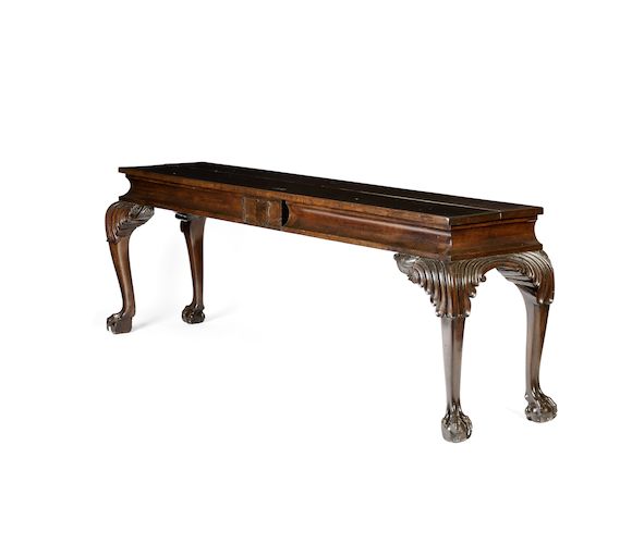 Bonhams : A large Victorian carved oak lobby table
