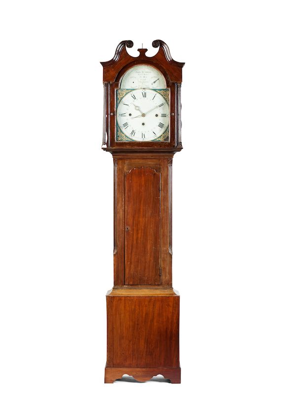 Bonhams : A late George III mahogany longcase clock John Russell of Falkirk