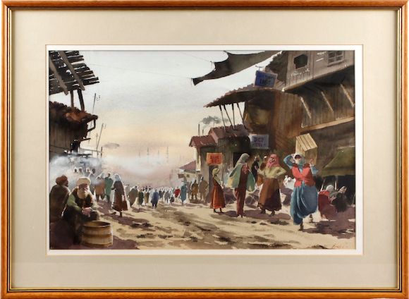 Bonhams : Bernard Bays Eastern market scene