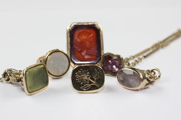 Bonhams A Collection Of Small Fob Seals