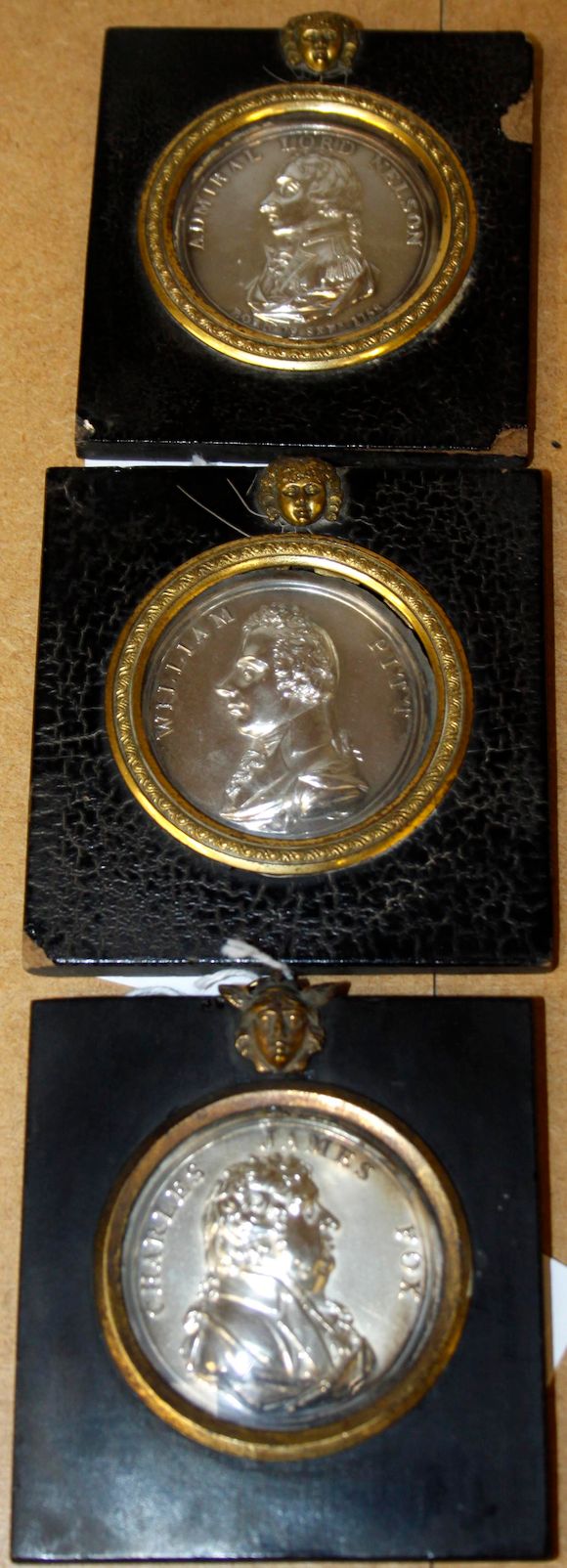 Bonhams : A collection of three silver medallions, 3