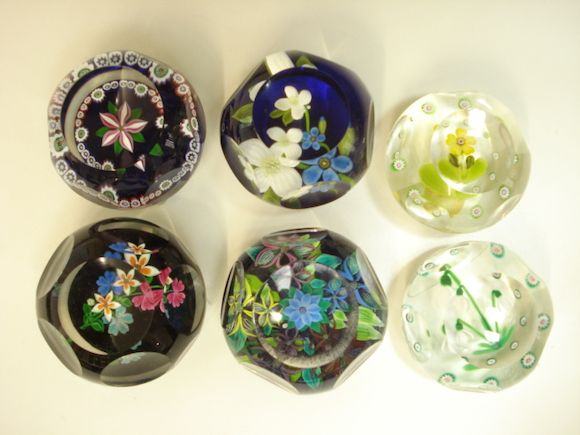 Bonhams : A collection of Peter Holmes faceted paperweights Including ...