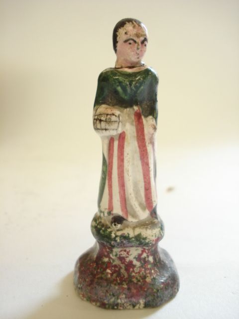 Bonhams : A miniature Scottish pottery figure 19th century