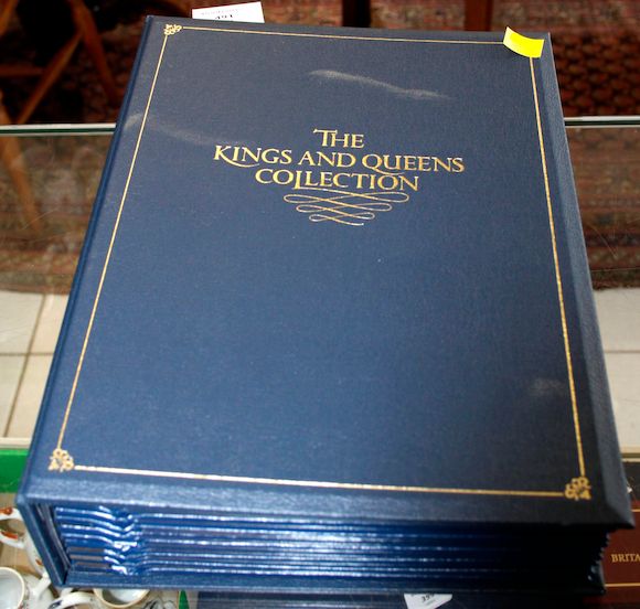 Bonhams : A bound collection of Franklin mint silver gilt kings and ...