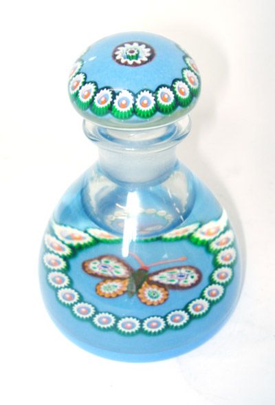 Bonhams : A Paul Ysart butterfly inkwell Post-war Moncrieff period