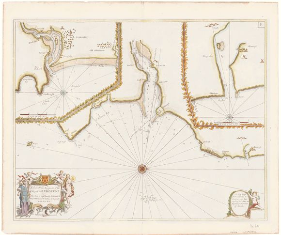 Bonhams : SCOTLAND COLLINS (GREENVILLE) [A Chart of the Port of Leith ...