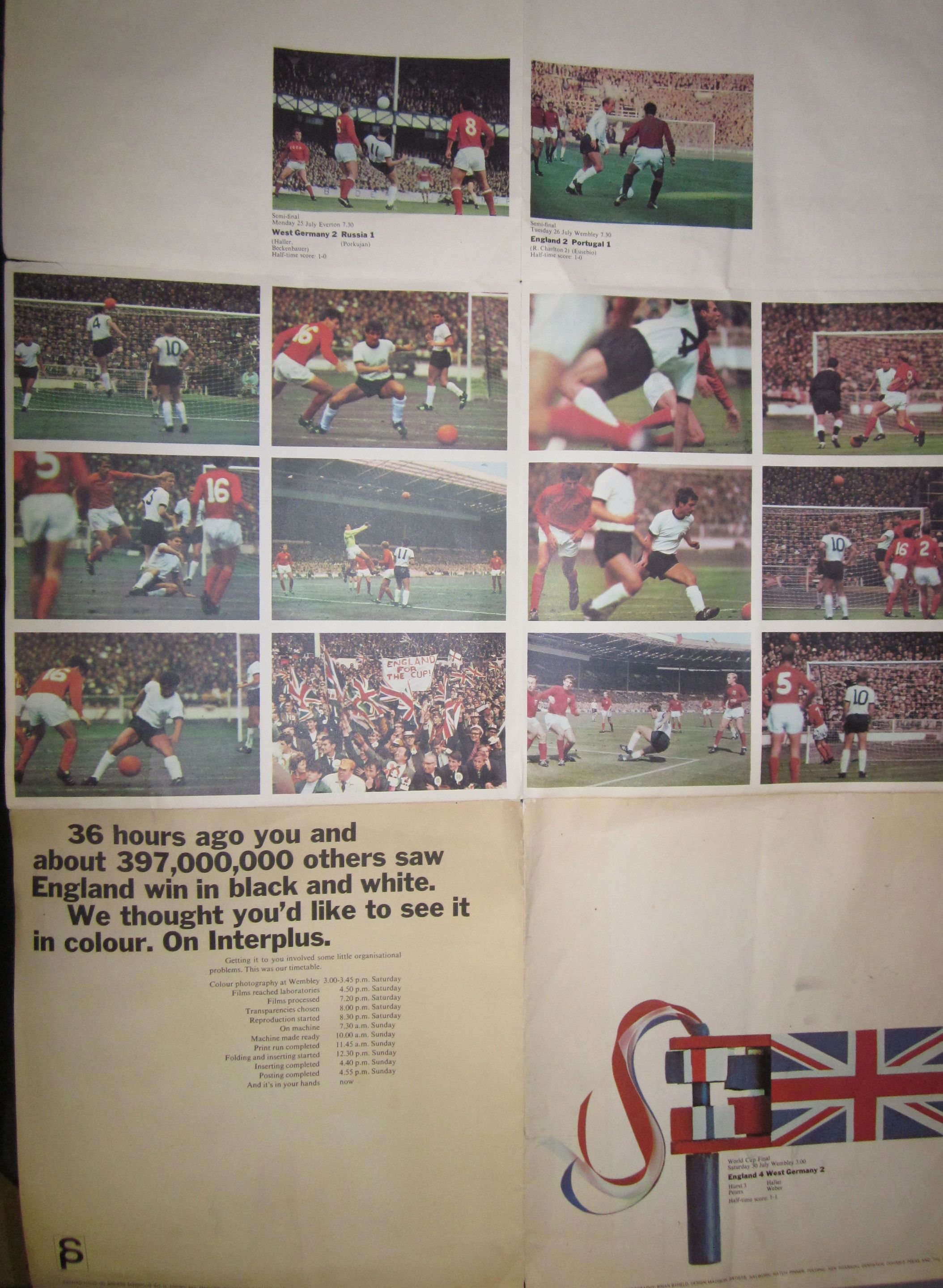 Bonhams : 1966 World Cup Final poster