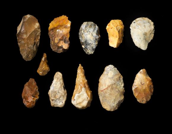 Bonhams : A group of eleven Palaeolithic British flint implements 11