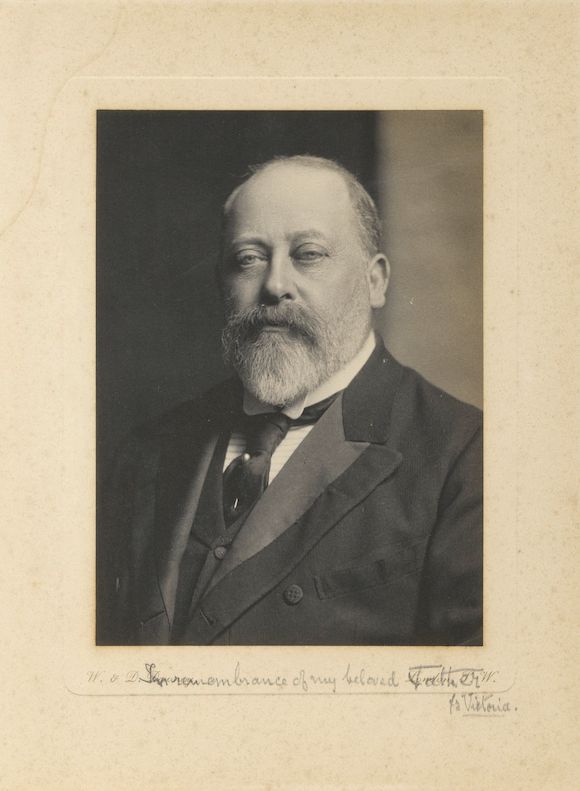 Bonhams : EDWARD VII. Portrait of the King, inscribed in pencil [c.1910 ...
