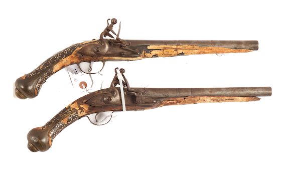 Bonhams : A Pair Of Indian Flintlock Pistols