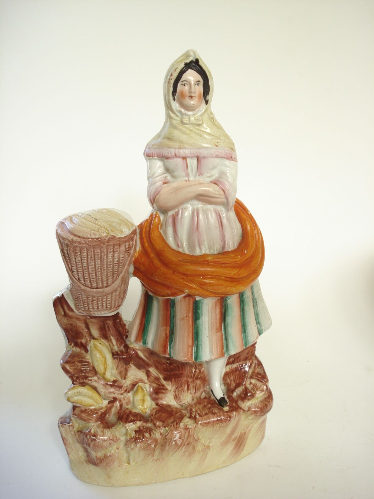 Bonhams : A Portobello pottery fishwife 19th century