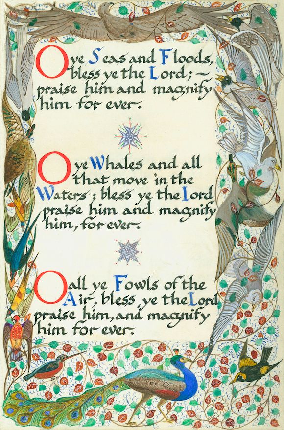 Bonhams : ILLUMINATED MANUSCRIPTS The Magnificat and Benedicte Omnia ...