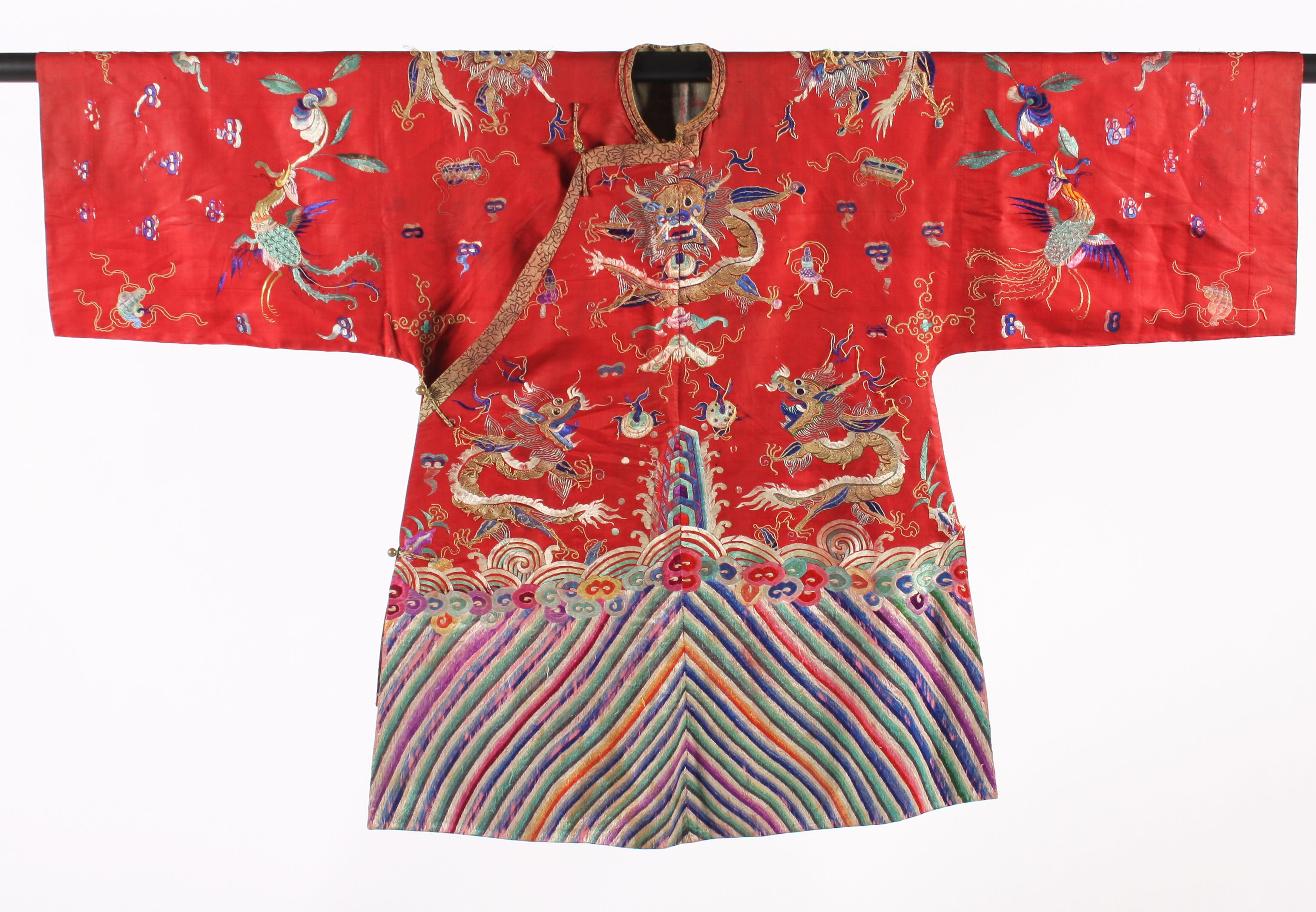 Bonhams : Two Chinese robes and a skirt 19th century