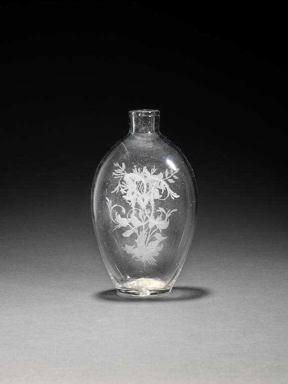 Bonhams An Engraved Flask Circa 1760