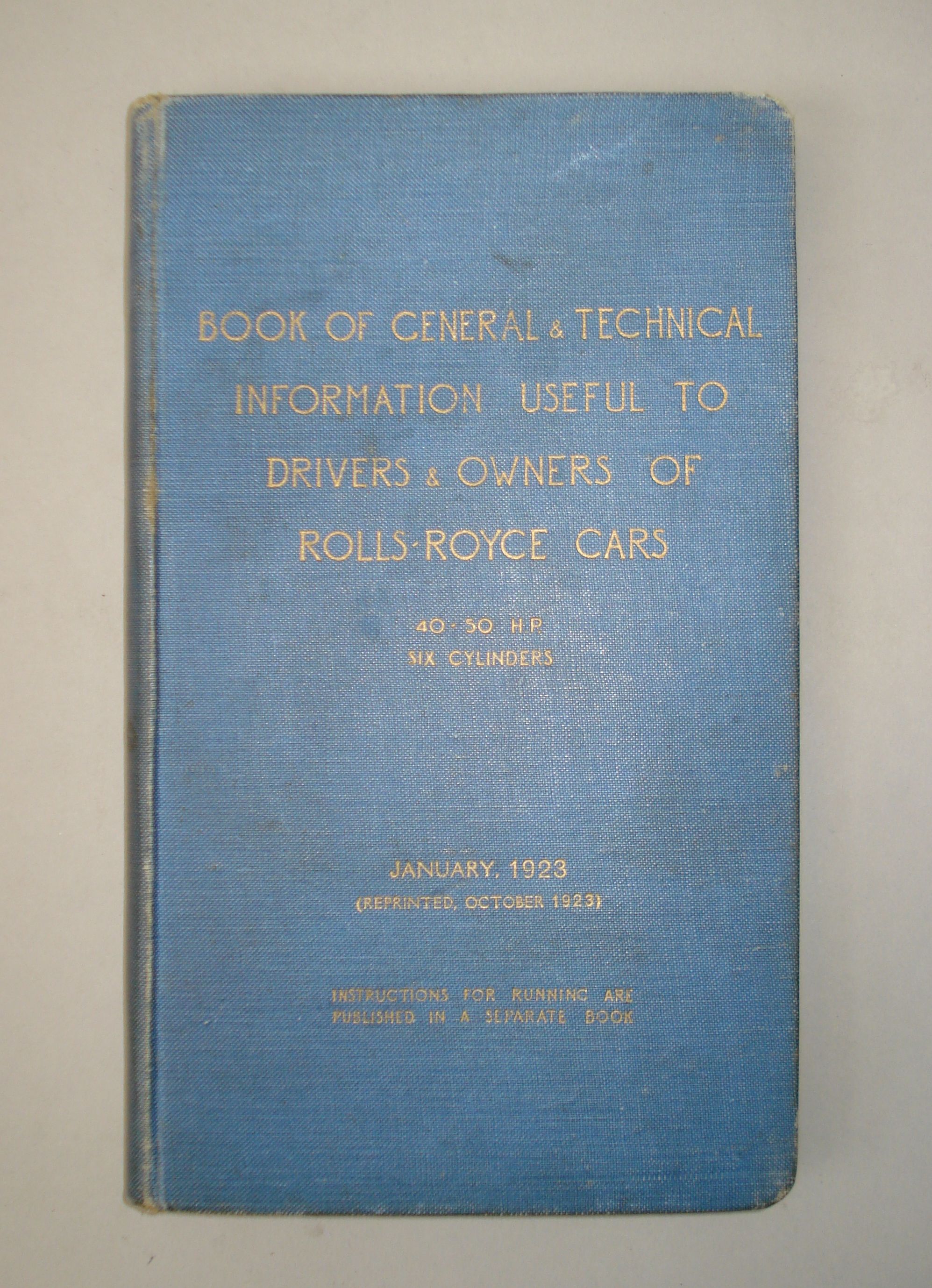 Bonhams Cars : 'Book of general & technical information useful to ...
