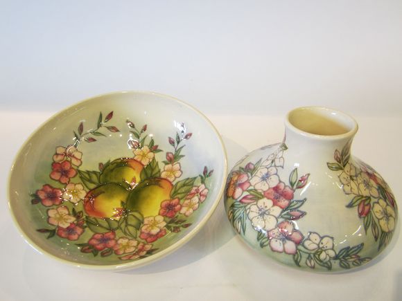 Bonhams : A Moorcroft limited edition 'Temptation' pattern bowl ...