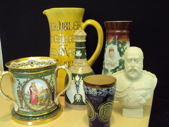 Bonhams A Large Collection Of Commemorative Ceramics
