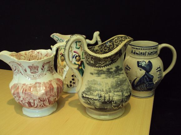 Bonhams : A mixed collection of jugs