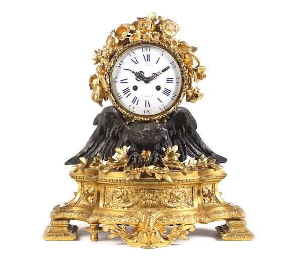Bonhams : A third quarter of the 19th century French gilt and patinated ...