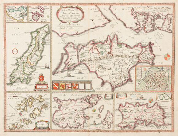 Bonhams : BRITISH ISLANDS LEA (PHILIP) A Map of the Isle of Wight ...