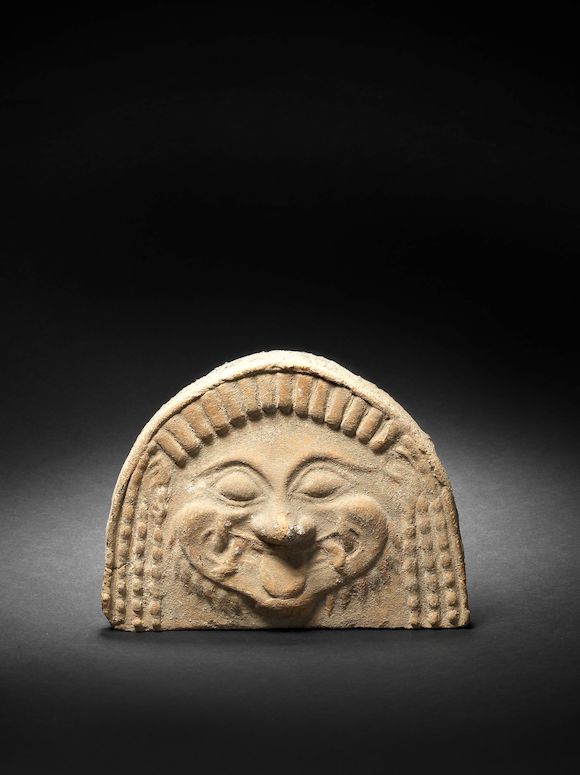 Bonhams : A Greek terracotta gorgoneion antefix