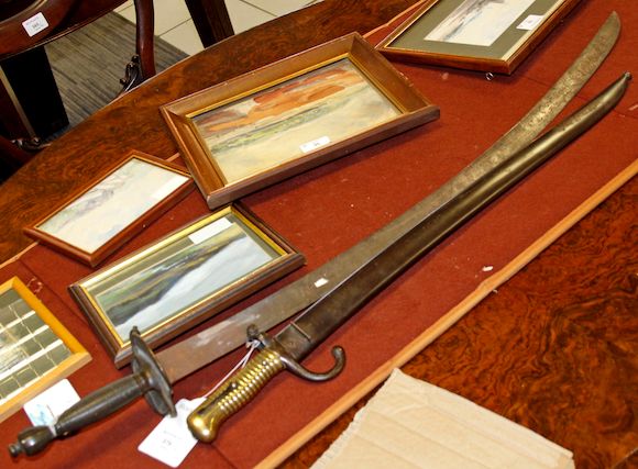 Bonhams : A Chassepot Bayonet and a Georgian Sabre