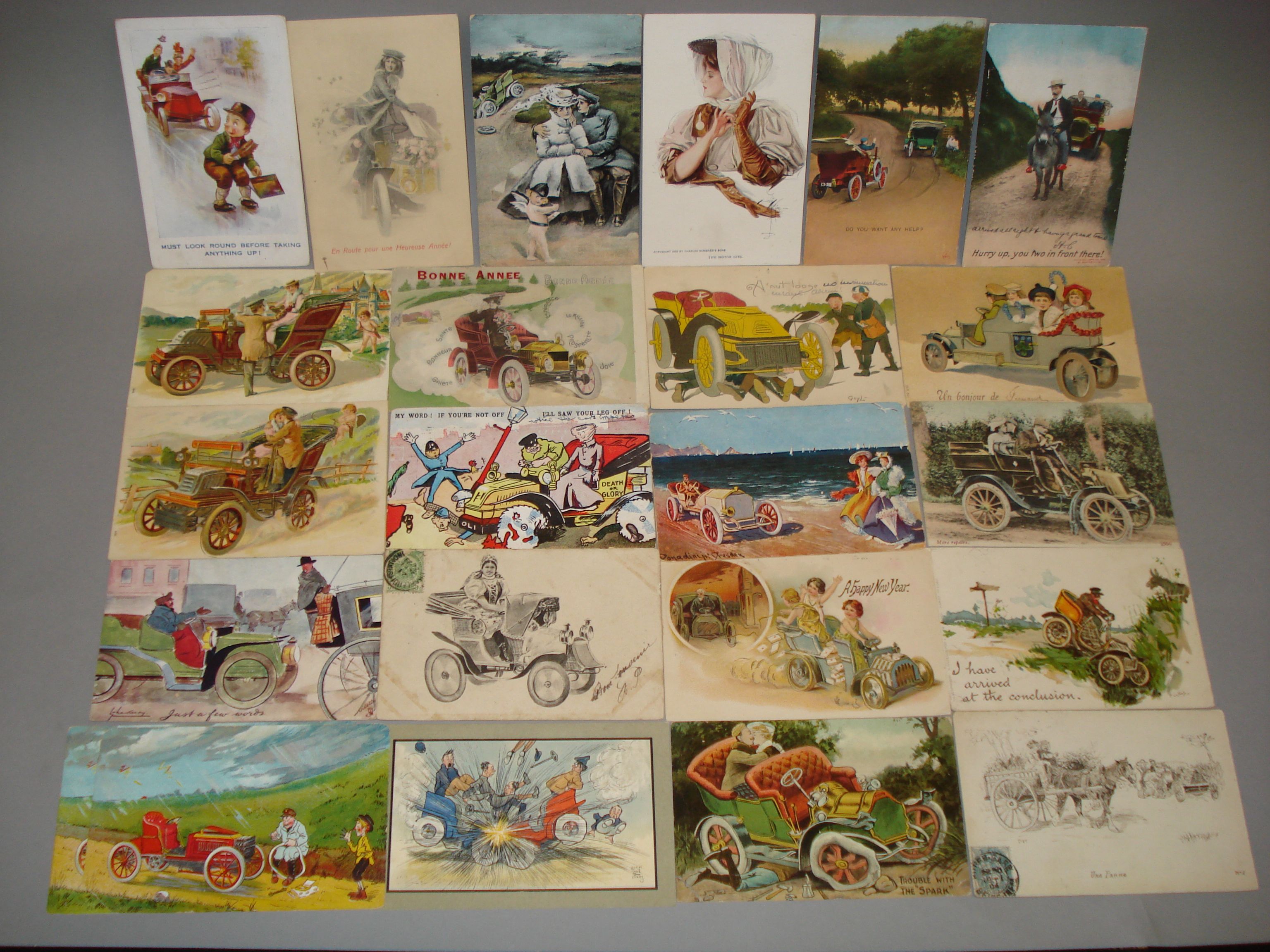 Bonhams Cars : A collection of early motoring and aviation postcards,