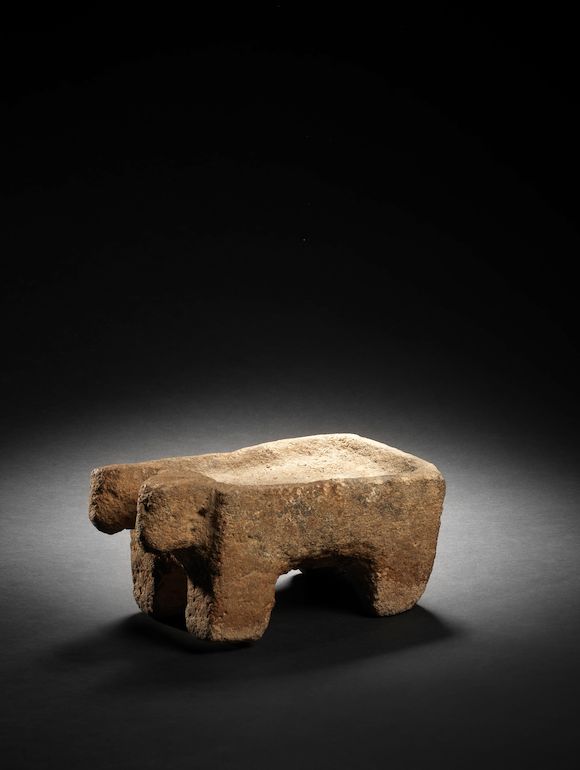 Bonhams : A Syrian basalt altar