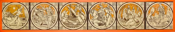Bonhams : John Moyr Smith for Minton A Six Tile Panel from the 'Idylls ...