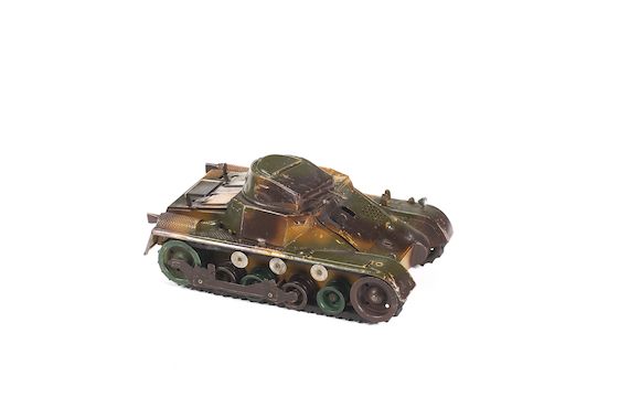 Bonhams : Lineol 1280 tinplate clockwork Panzer MkI 1
