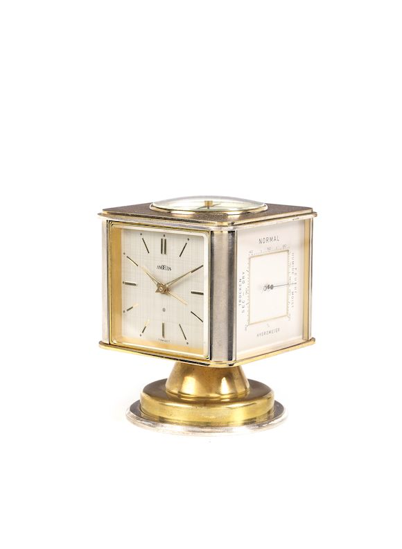 Bonhams : A 1960's Swiss gilt brass desk compendium Angelus, number 883