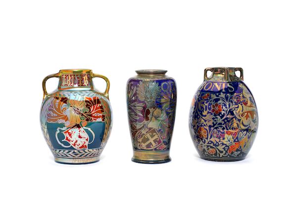 Bonhams : Gordon Forsyth for Pilkington Royal Lancastrian A Twin ...