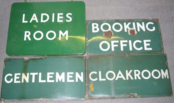 Bonhams : Southern Railway enamel station signs