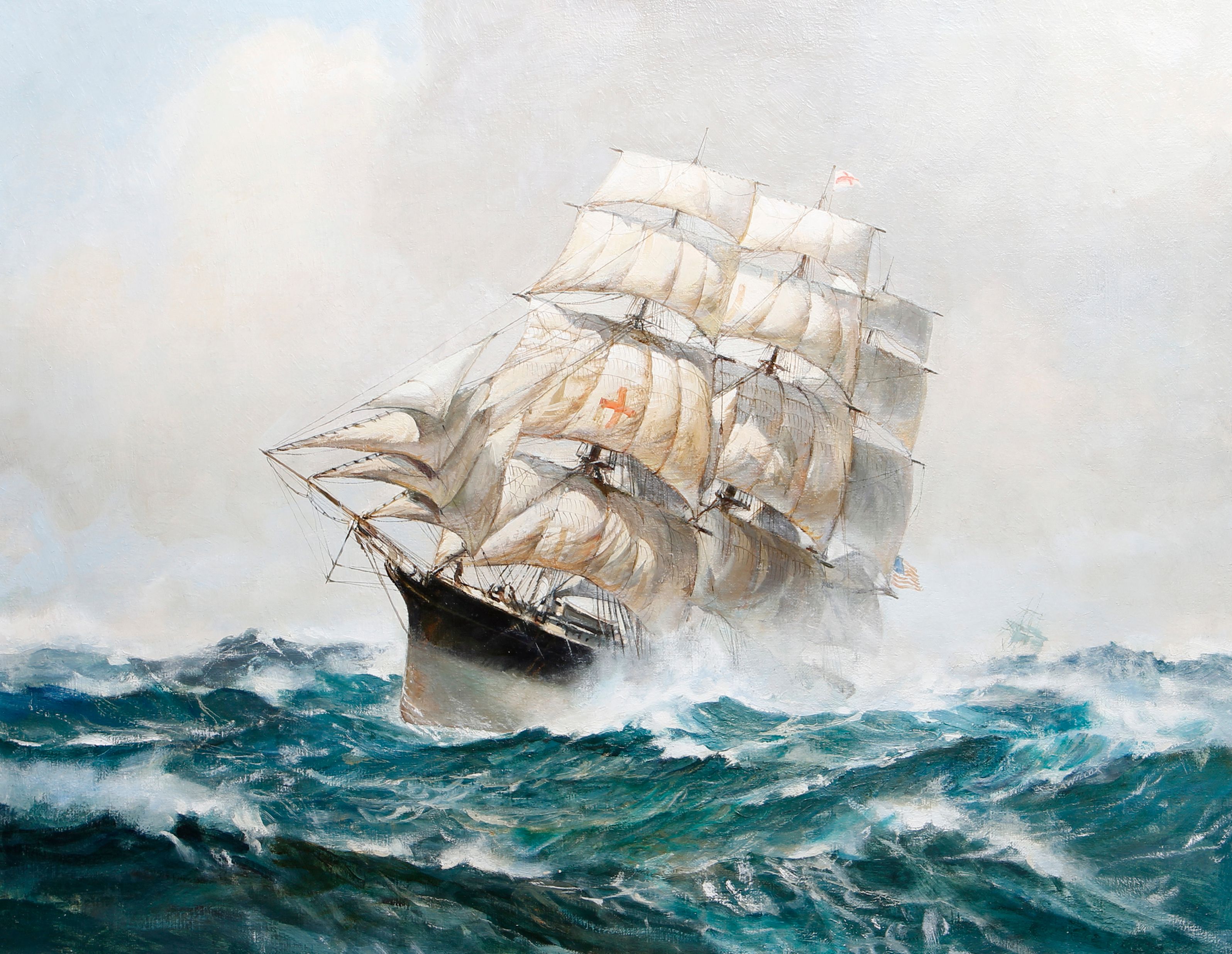 Bonhams : Leslie Wilcox (American, born 1949) The American Clipper Dreadnought