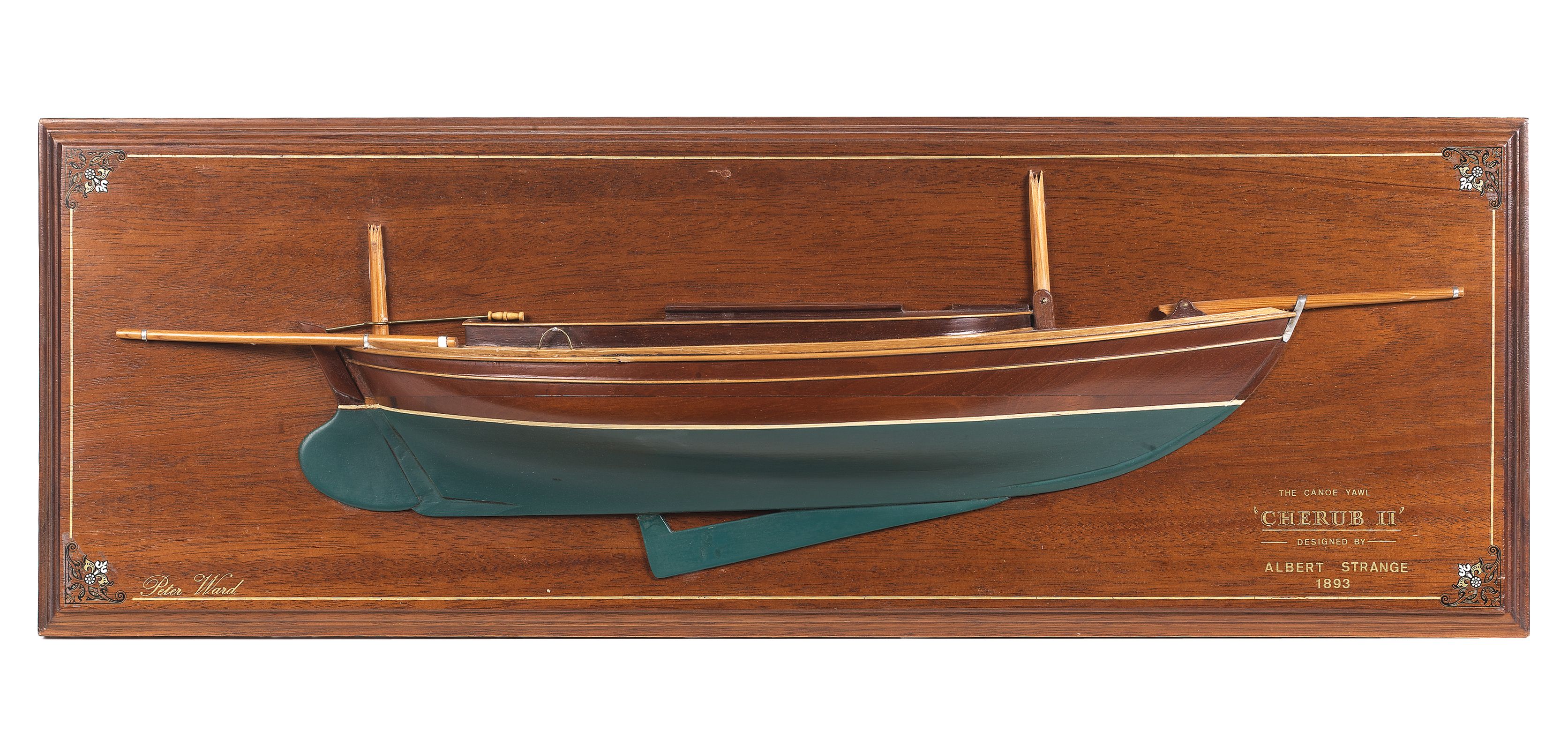 Bonhams : A half model of the Albert Strange canoe yawl Cherub II, 1893 ...