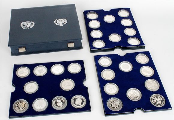 Bonhams : A Unicef International Year of the Child Silver Proof Coin ...