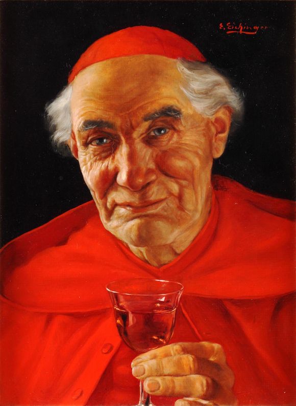Bonhams : Erwin Eichinger (Austrian, 1892-1950) Portrait of a cardinal