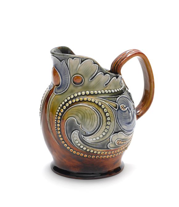 Bonhams : Frank Butler for Doulton Lambeth a Jug in the Form of an Owl ...