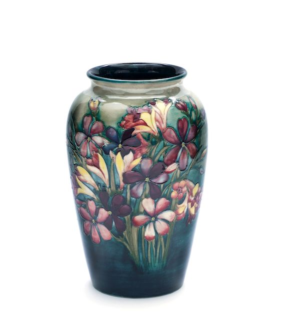 Bonhams : William Moorcroft 'Spring Flowers' a Large Vase, circa 1930
