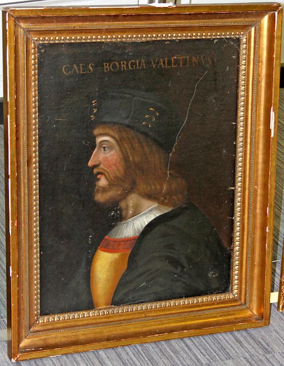 Bonhams : Continental School, 19th Century Portrait of Cesare Borgia