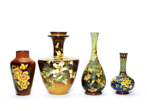 Bonhams : Mary Butterton for Doulton Lambeth A Faience Vase, circa 1885
