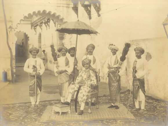 Bonhams : RADHANPUR A souvenir album of 37 views and group portraits to ...